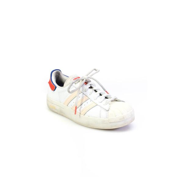 adidas | Shoes | Adidas Womens Textured Patchwork Striped Laceup Round ...